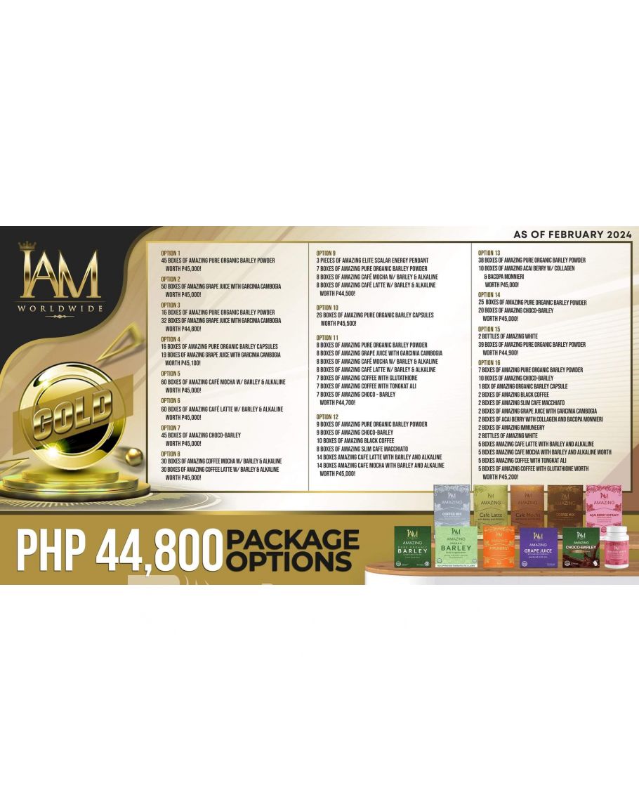 IAM Worldwide Gold Package - Beauty Shop Philippines